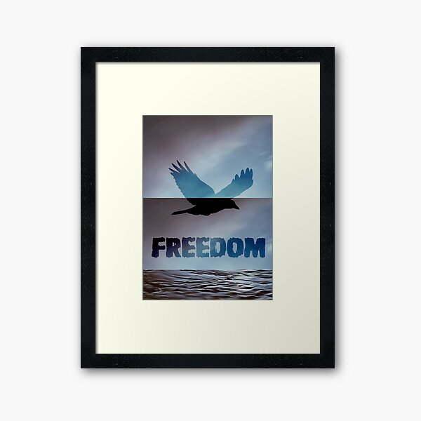 "Freedom Poster Bird Picture Photo Print Modern Decor | Sky & Bird ...