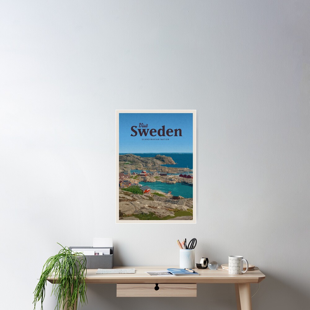 "Visit Sweden" Poster for Sale by CallumGardiner | Redbubble