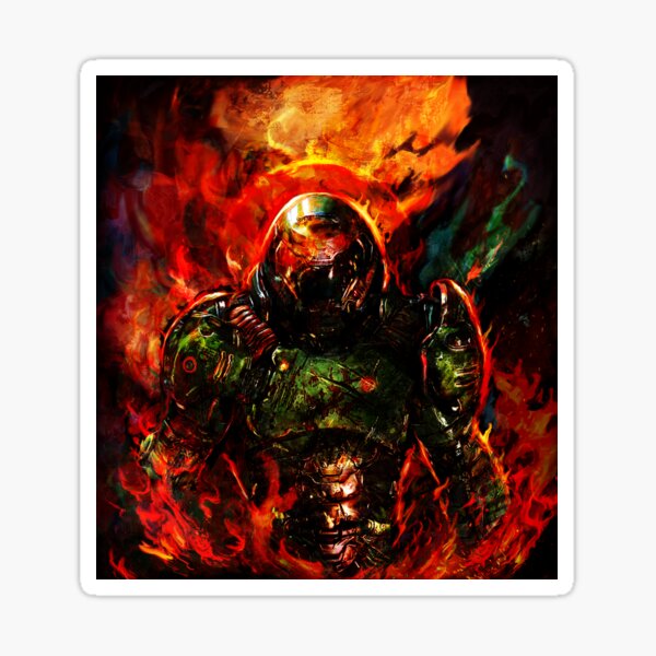 "doom" Sticker for Sale by ururuty | Redbubble