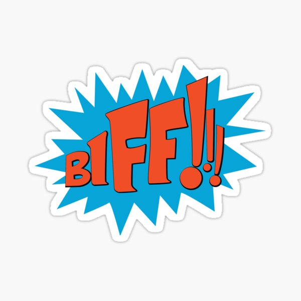 "Biff Pop Art" Sticker for Sale by CloakAndDaggers | Redbubble