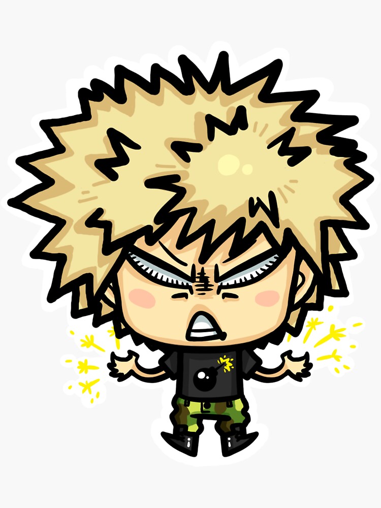 "Katsuki "Kacchan" Bakugo, Cute Chibi." Sticker for Sale by Kozekito ...