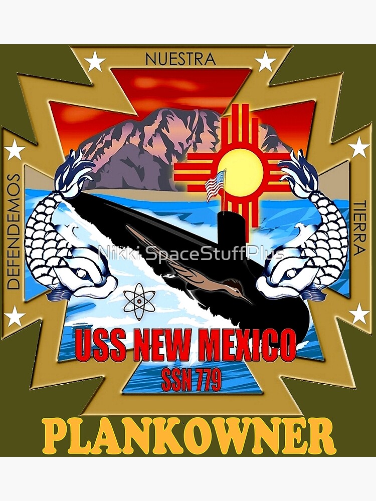 "SSN-779 USS Logo Plank Owner Logo for Dark Colors" Poster for Sale by ...