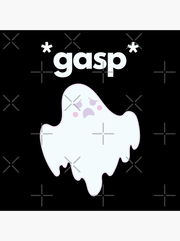 "Ghastly Insecure Ghost Gasp" Poster by razvigod | Redbubble