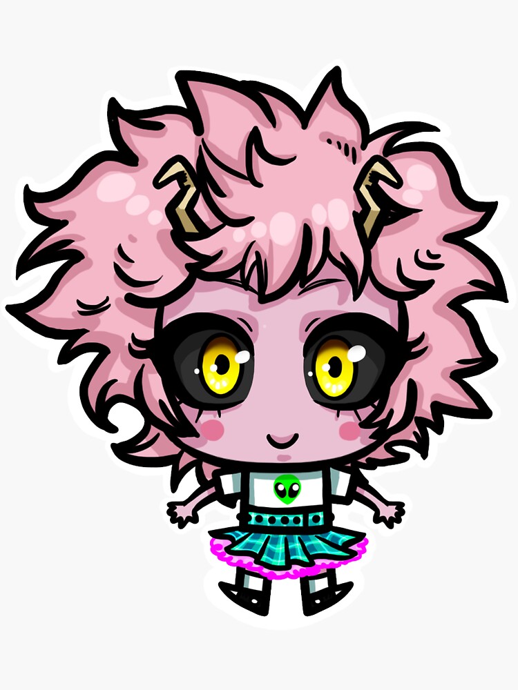 "Mina Ashido, Cute Chibi." Sticker for Sale by Kozekito | Redbubble