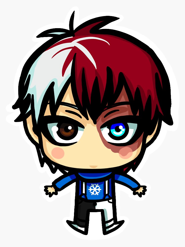 "Shoto Todoroki, Cute Chibi." Sticker by Kozekito | Redbubble