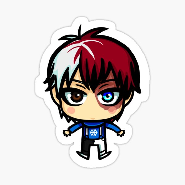"Shoto Todoroki, Cute Chibi." Sticker for Sale by Kozekito | Redbubble