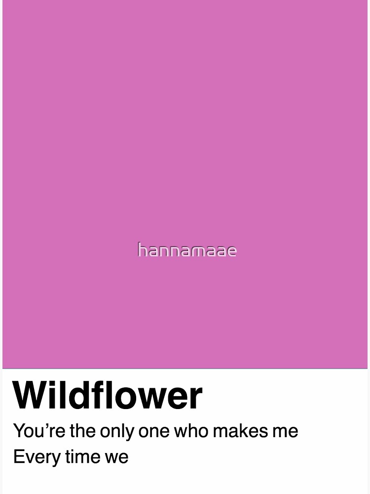 "Wildflower 5sos - Pantone " Sticker for Sale by hannamaae | Redbubble