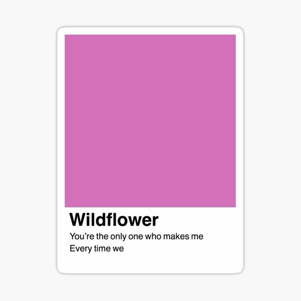 "Wildflower 5sos - Pantone " Sticker for Sale by hannamaae | Redbubble
