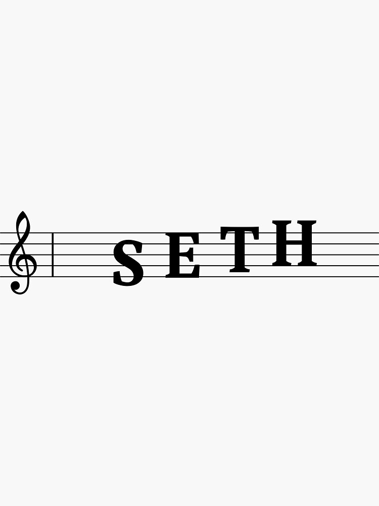 "Name Seth" Sticker by gulden | Redbubble