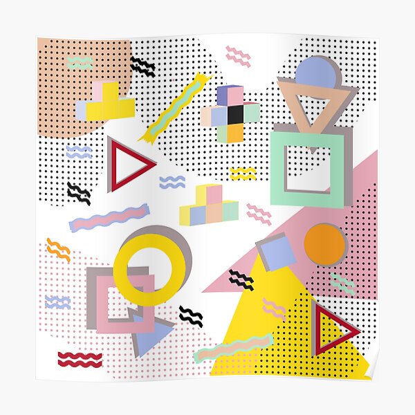 "Memphis Design" Poster by artsicastudio | Redbubble
