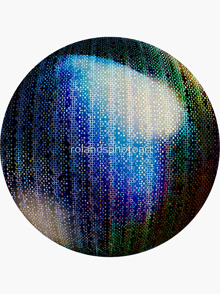 "Digital Ball" Sticker for Sale by rolandsphotoart | Redbubble