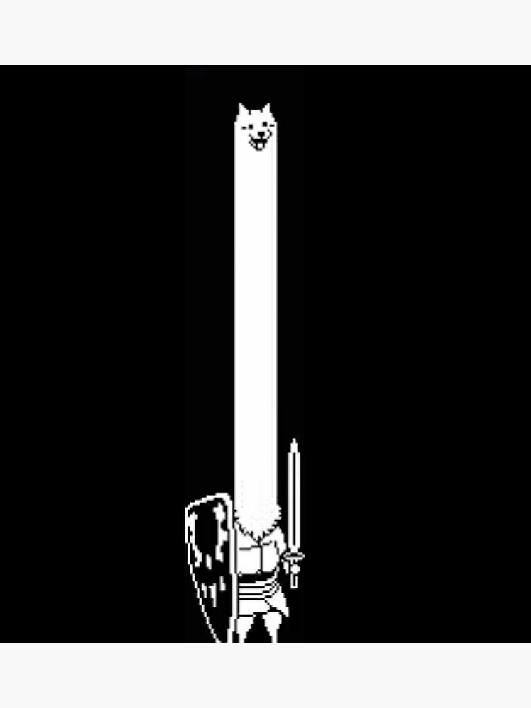 Pegatina «Undertale Dog Knight Meme» de debracornell97 | Redbubble