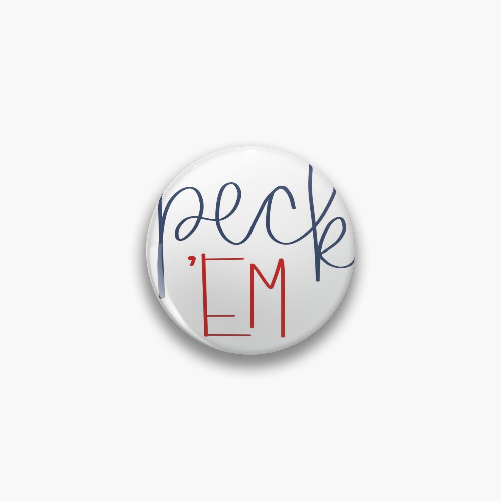 "Peck 'em sticker " Sticker for Sale by katiedee | Redbubble