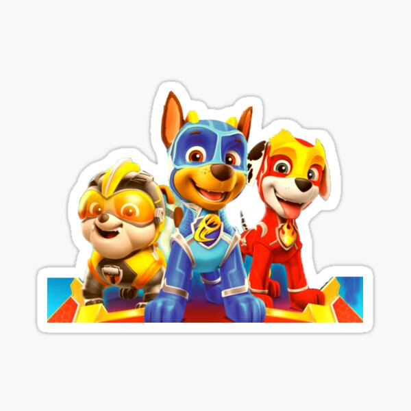 Paw Patrol Mighty Pups Stickers | Redbubble