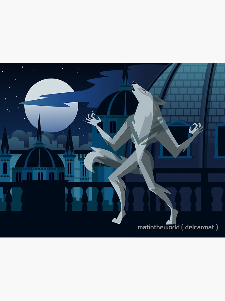 "werewolf on roof" Poster by matintheworld | Redbubble