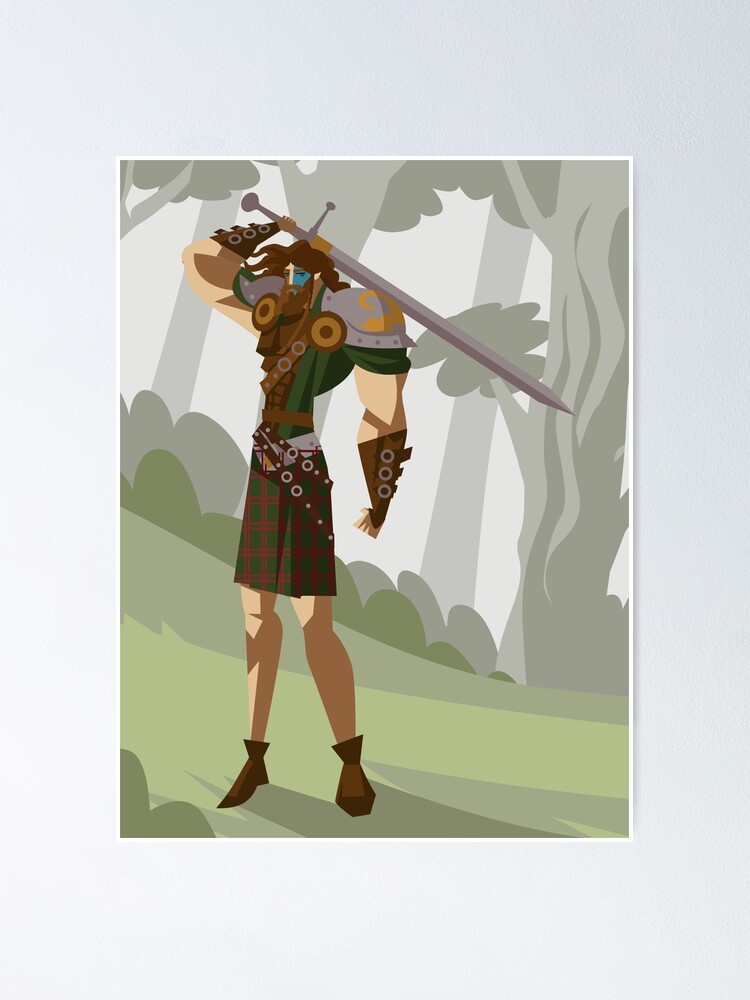 "william wallace cartoon" Poster by matintheworld | Redbubble