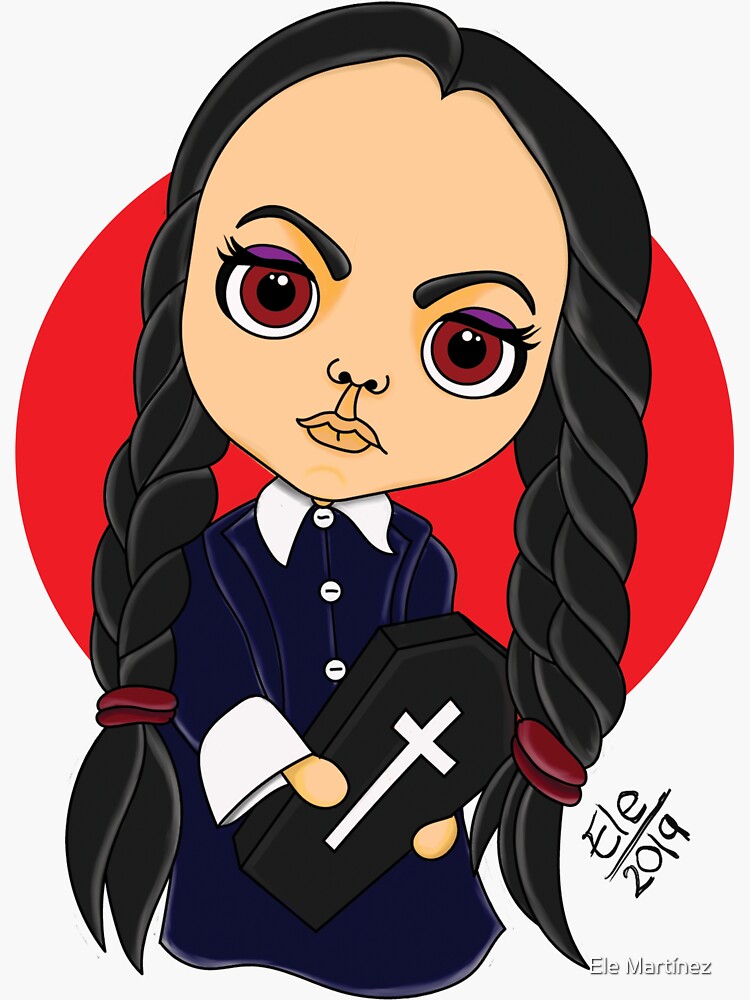 Pegatina «Merlina Doll» de Ele8Martinez | Redbubble