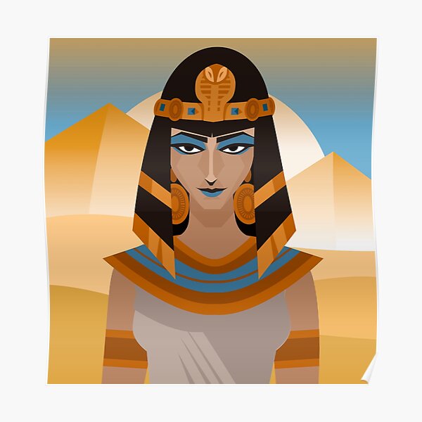 "cleopatra cartoon" Poster for Sale by matintheworld | Redbubble