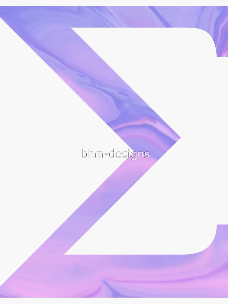 "sigma - pink/purple marbling" Sticker for Sale by bhm-designs | Redbubble