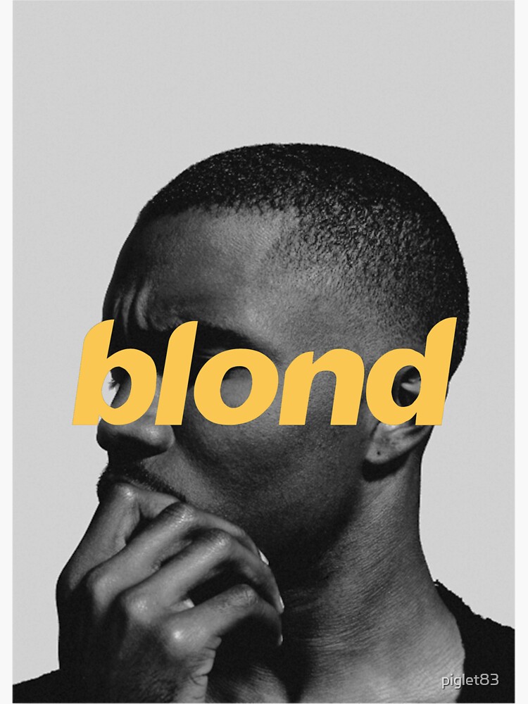 "Frank Ocean blond" Sticker by piglet83 | Redbubble