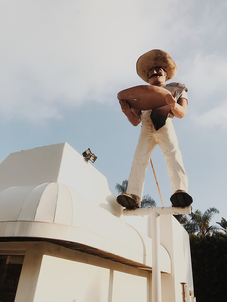 "Statue at the Malibu Pier" Sticker for Sale by Anna Genus | Redbubble