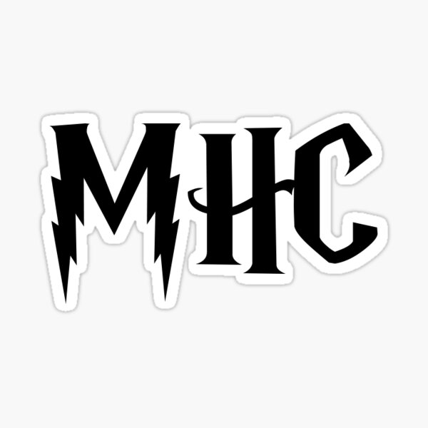 "MHC HP Font" Sticker by nburk3498 | Redbubble