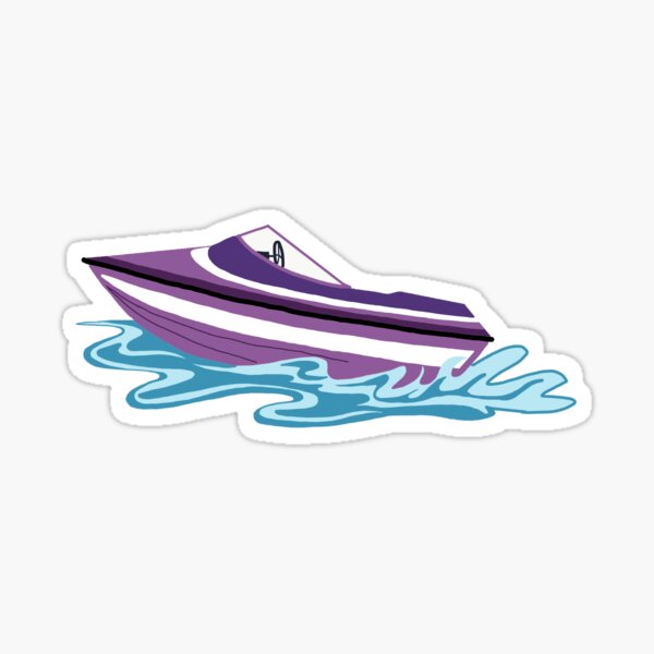 "Jet boat" Sticker for Sale by kathleenkwiat | Redbubble