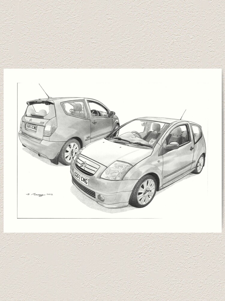 "Citroen C2 VTS" Art Print by mrstevepearcy | Redbubble