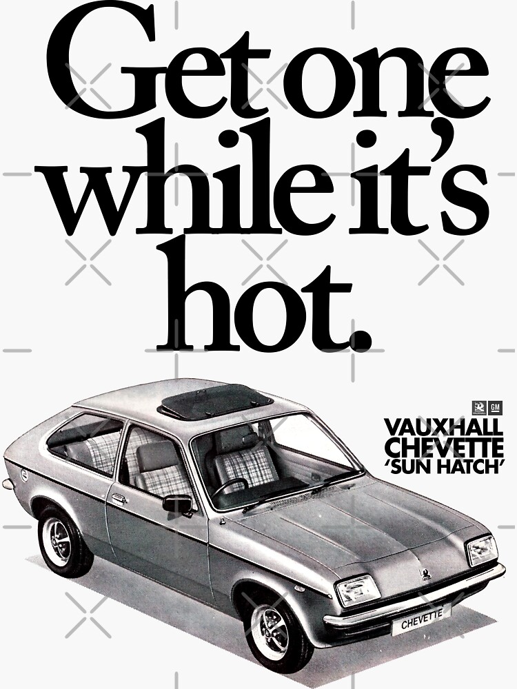 "CHEVETTE" Sticker for Sale by ThrowbackM2 | Redbubble