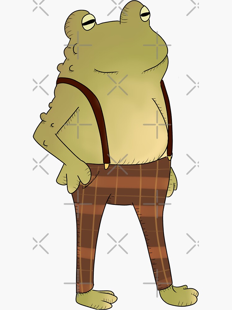 "Frog wearing Pants" Sticker by NextJen1 | Redbubble