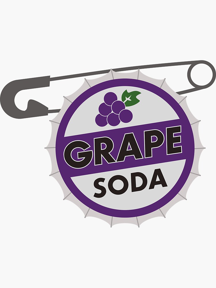 "Up - Grape Soda Badge" Sticker for Sale by andmoore | Redbubble