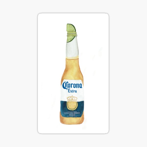 "Corona Extra Beer Watercolor" Sticker for Sale by vrlindewall | Redbubble