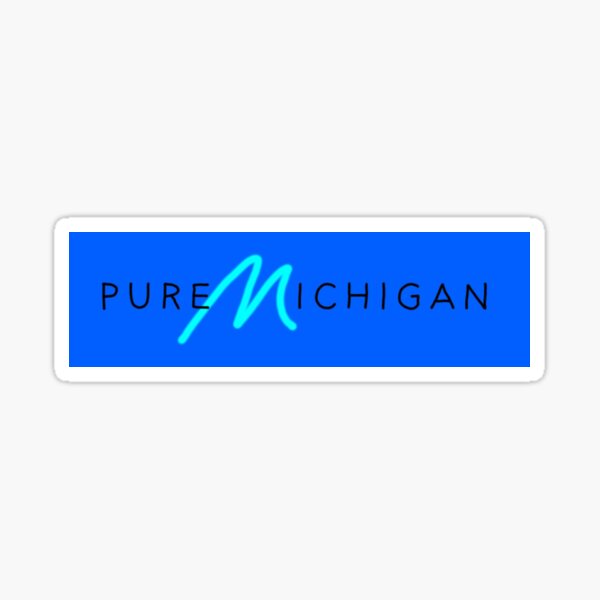 "Pure Michigan" Sticker for Sale by madstrue | Redbubble