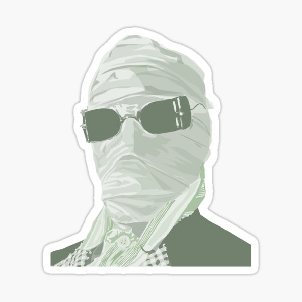 "The Invisible Man" Sticker for Sale by Rustkel | Redbubble