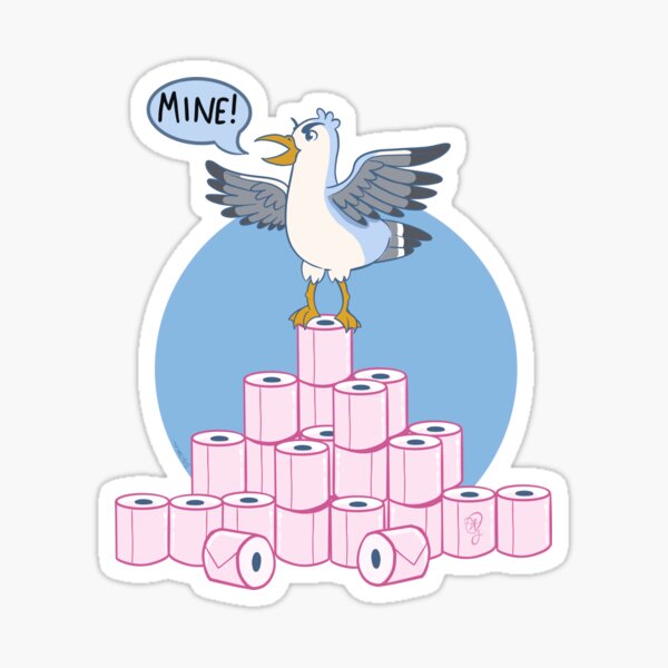 "Mine!" Sticker by Griffywings | Redbubble