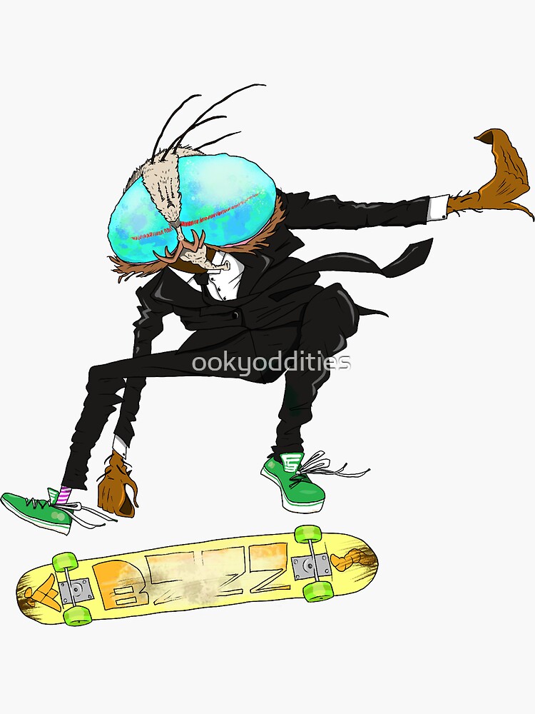 "Flyman" Sticker by ookyoddities | Redbubble