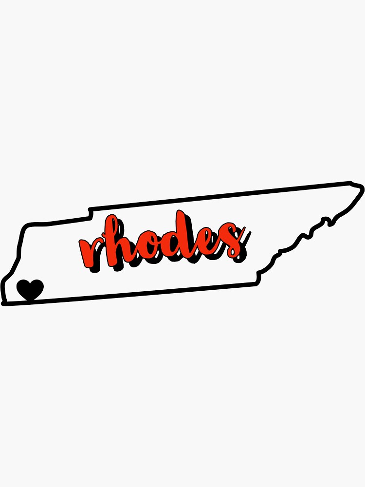 "Rhodes College" Sticker by cgharris23 | Redbubble