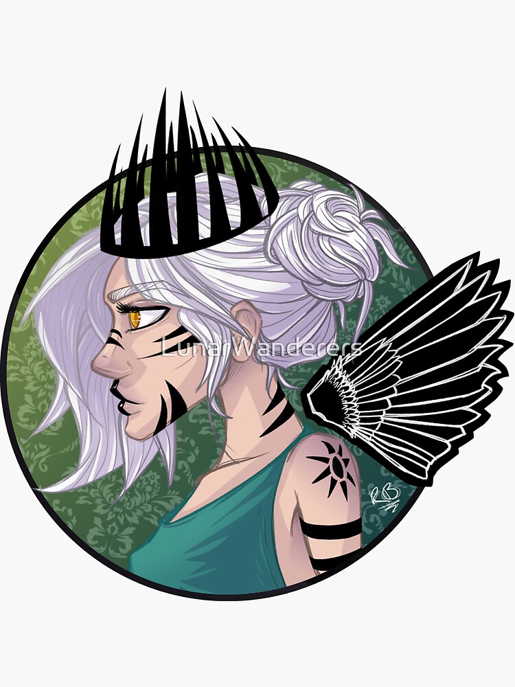 "Avian Princess" Sticker for Sale by LunarWanderers | Redbubble