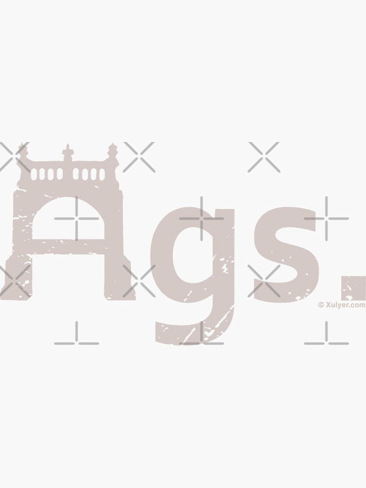 "Aguascalientes With Arco de San Marcos - Ags. " Sticker for Sale by ...