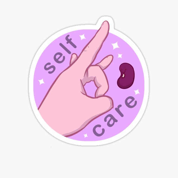 "Self Care" Sticker for Sale by LVBART | Redbubble