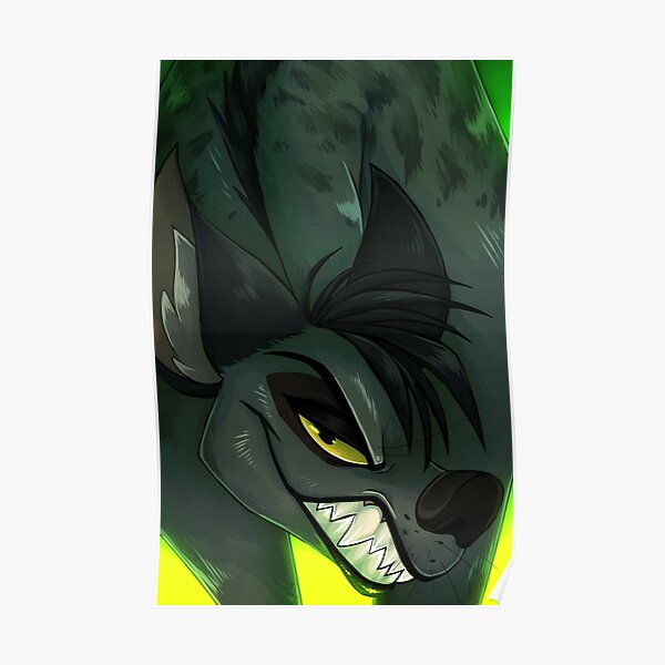 "Shenzi Portrait" Poster by Draikinator | Redbubble