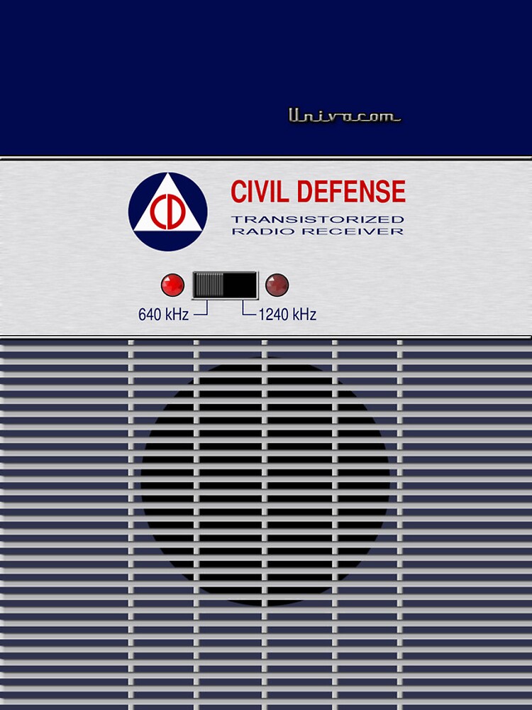 "Civil Defense Radio" iPhone Case for Sale by ubiquitoid | Redbubble