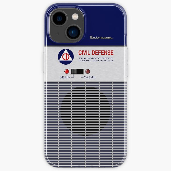 "Civil Defense Radio" iPhone Case for Sale by ubiquitoid | Redbubble