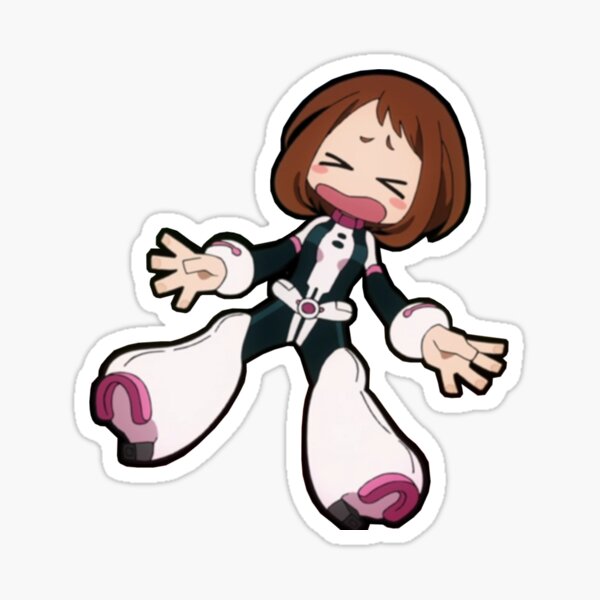 "Uravity getting poked" Sticker for Sale by Danknesshazard | Redbubble