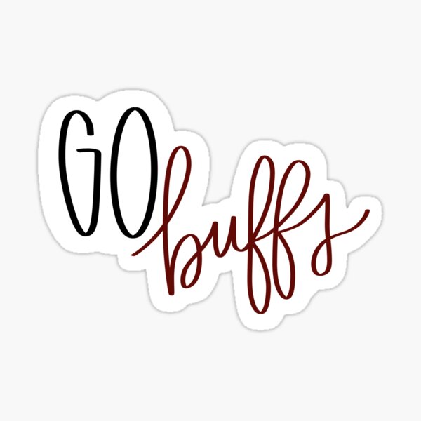 "Go buffs sticker" Sticker for Sale by katiedee | Redbubble