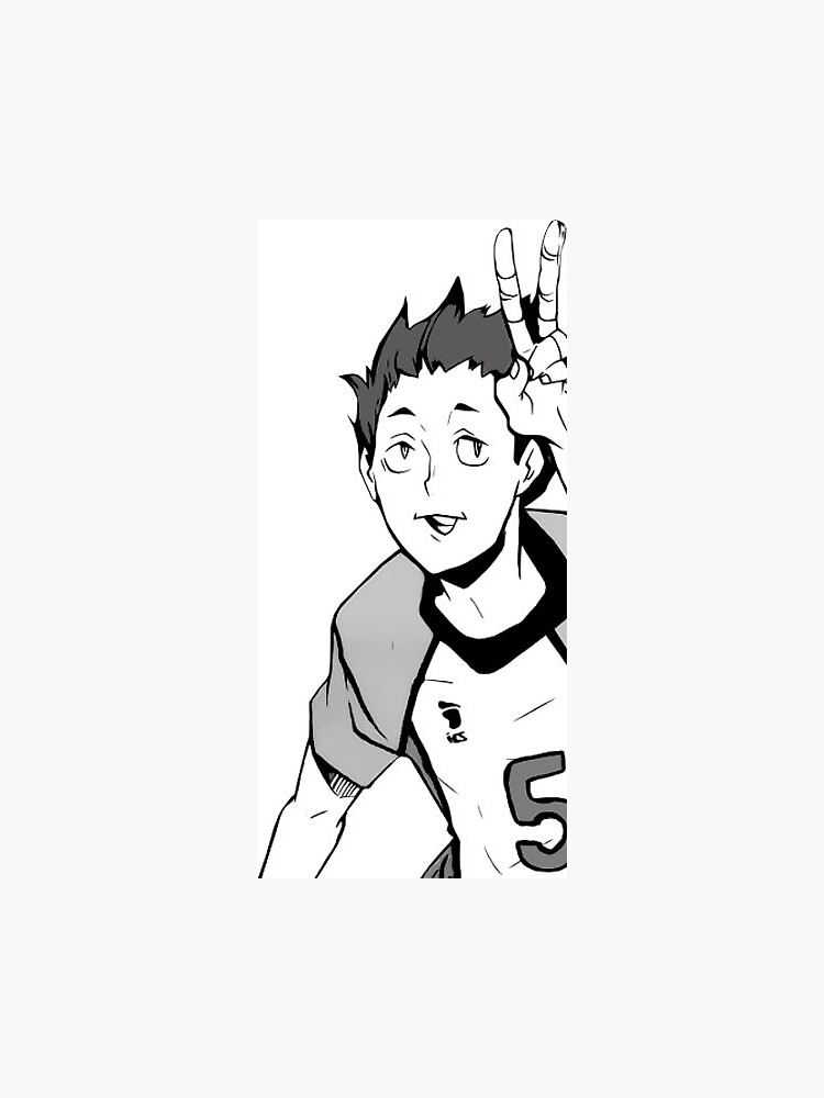 "Satori Tendo Haikyuu!!" Sticker for Sale by bunnyearz | Redbubble
