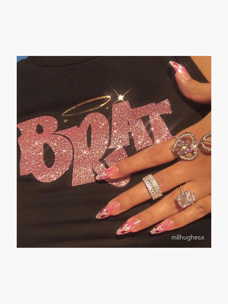 "you’re a brat" Sticker by milhughesx | Redbubble