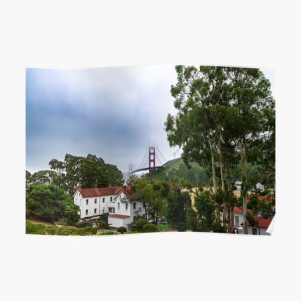 "Golden Gate Bridge Through Cavallo Point" Poster for Sale by ...