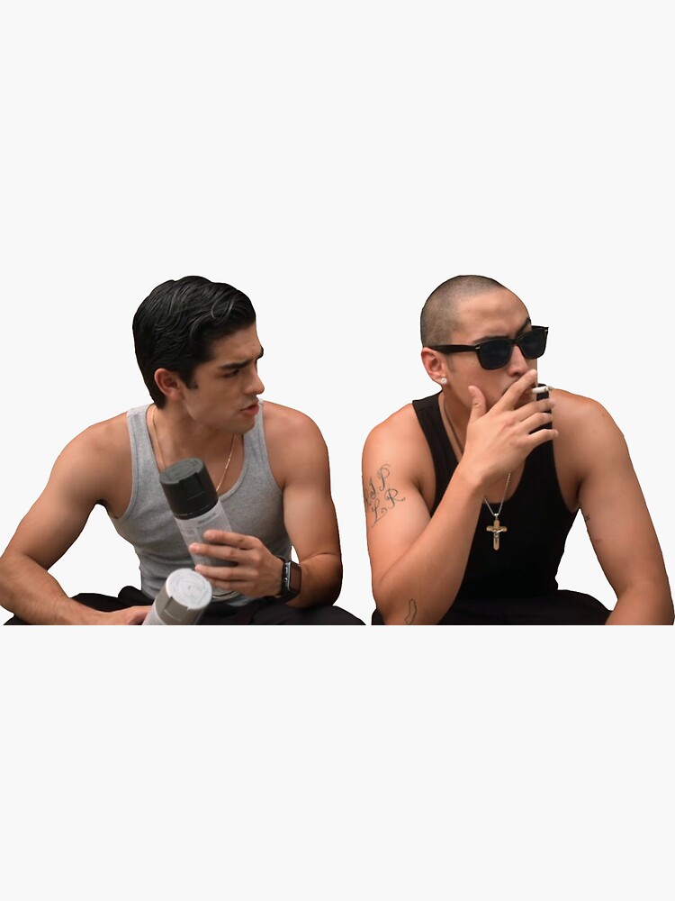 "Cesar and Spooky - On My Block" Sticker by kellycoolcat | Redbubble