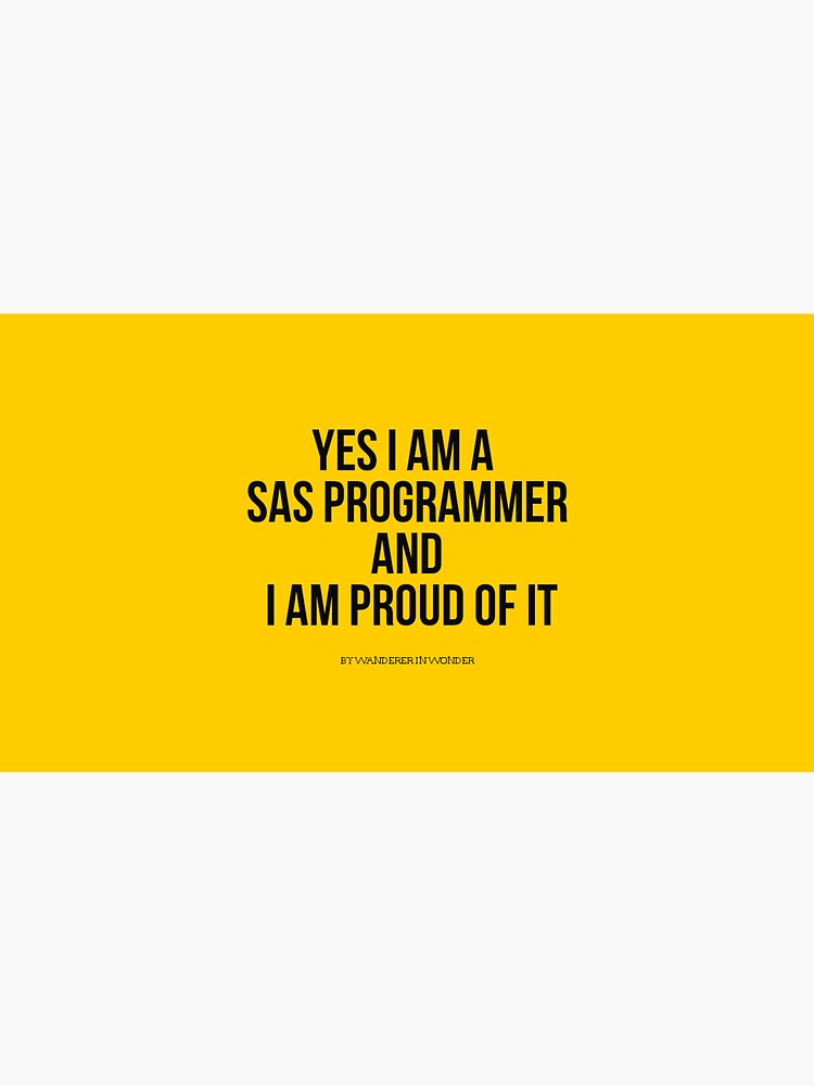 "SAS PROGRAMMER" Sticker for Sale by Prakky007 | Redbubble
